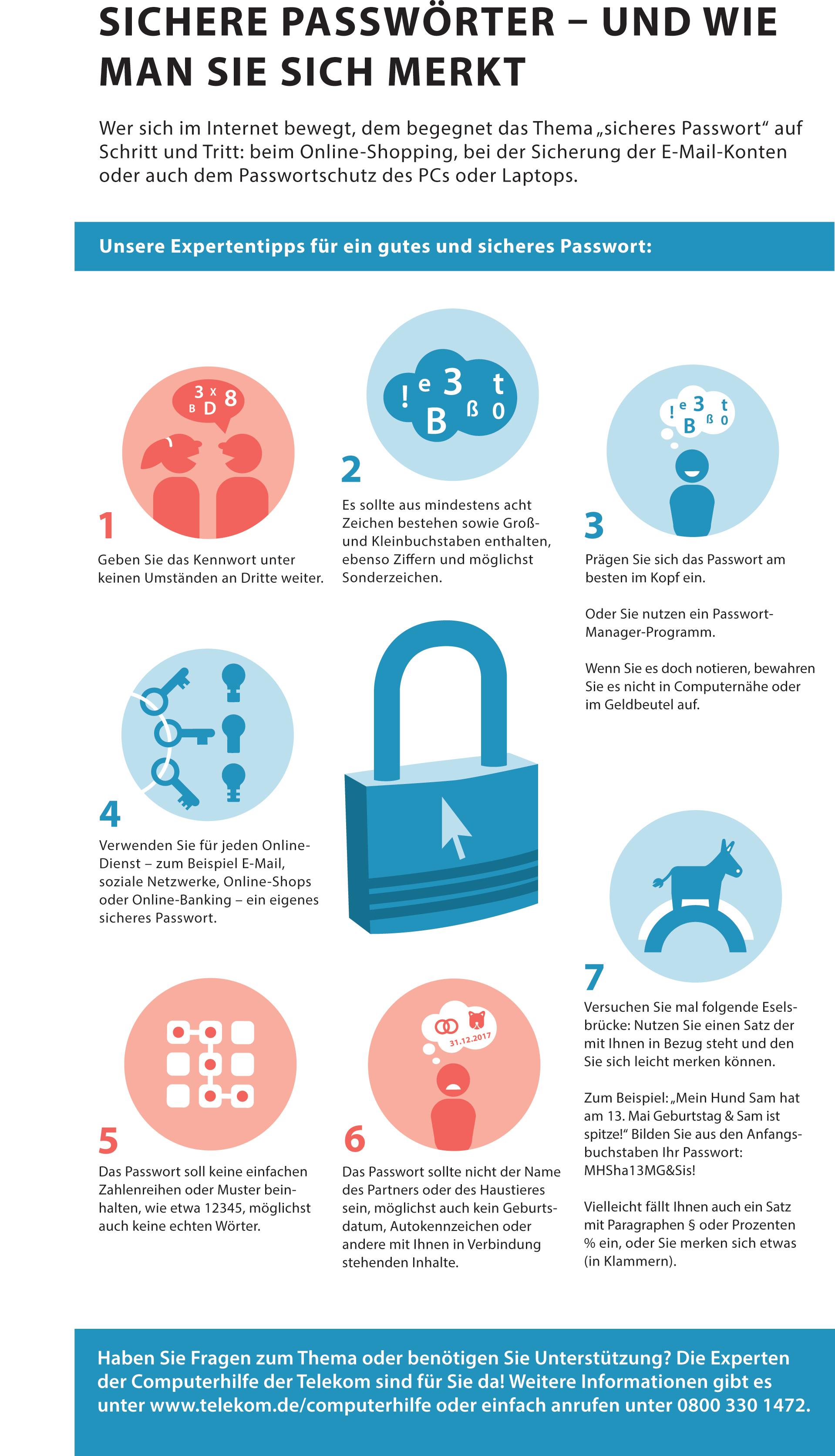 Expertentipps: Sichere Passwörter und wie man sie sich merkt | Presseportal