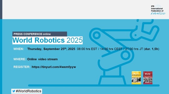 SAVEDATE World Robotics 2025 Report - PRESS CONFERENCE online SEPT 25 ...