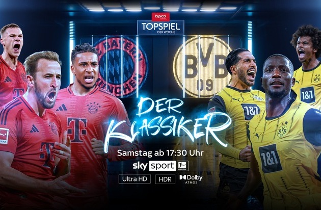 Bayern München gegen Borussia Dortmund: Der Klassiker am Samstagabend live und ... | Presseportal