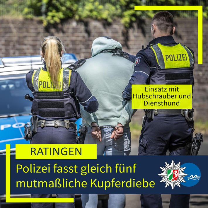 POL-ME: Mit Hubschrauber und Diensthund: Polizei fasst mutmaßliche ...