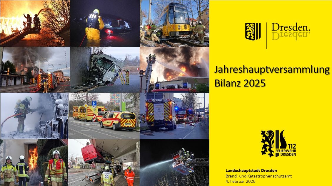 FW Dresden: Jahresbilanz 2025 der Feuerwehr Dresden - Deutschland