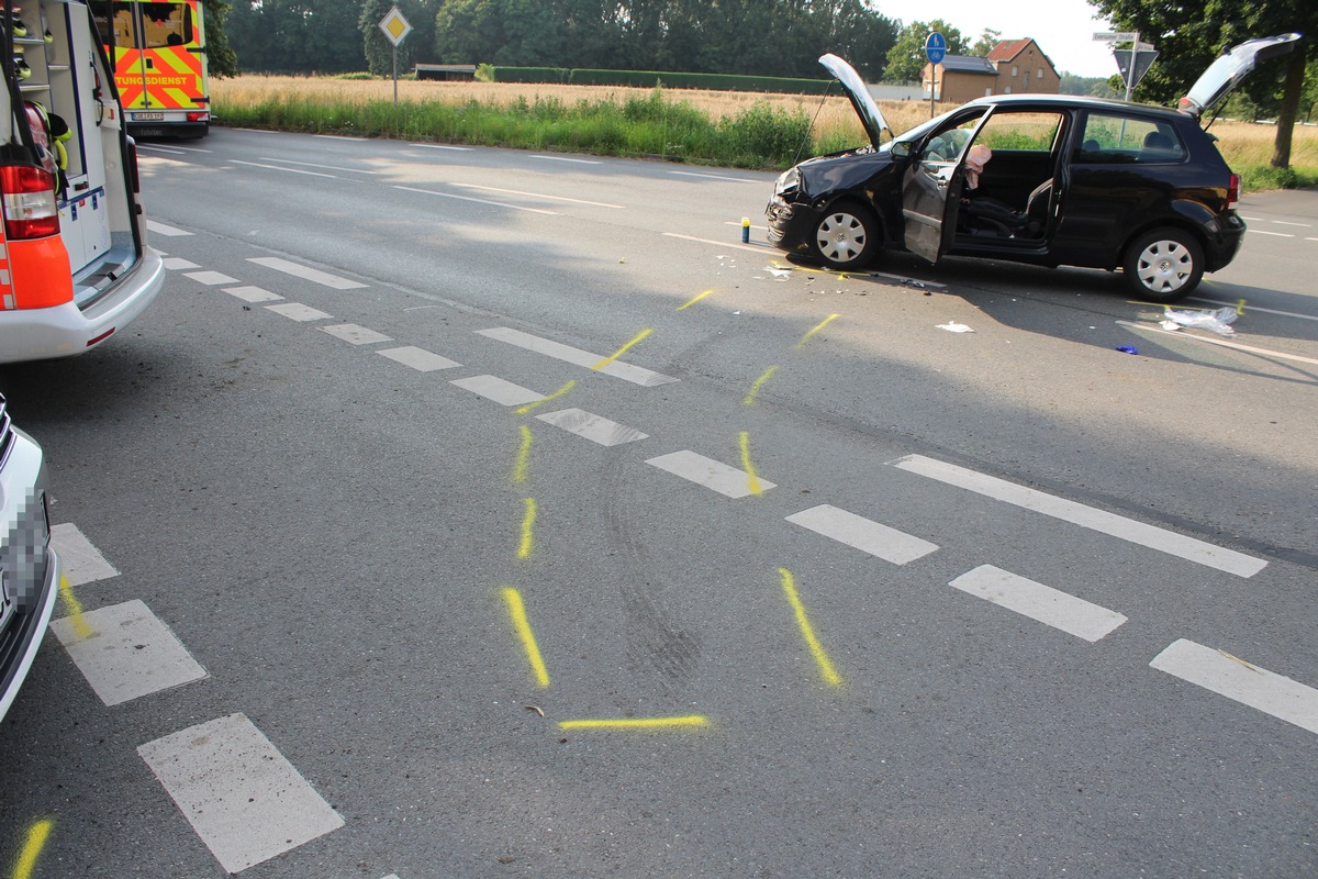 POL-COE: Olfen, Eversumer Straße/Drei Personen bei Unfall verletzt ... POL-COE: Olfen, Eversumer Straße/Drei Personen bei Unfall verletzt ...