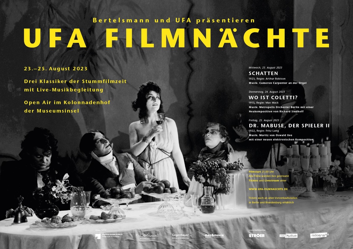 UFA Filmnächte mit Eifersuchtsdrama und Verbrecherjagd - Open Air auf der Museumsinsel ...