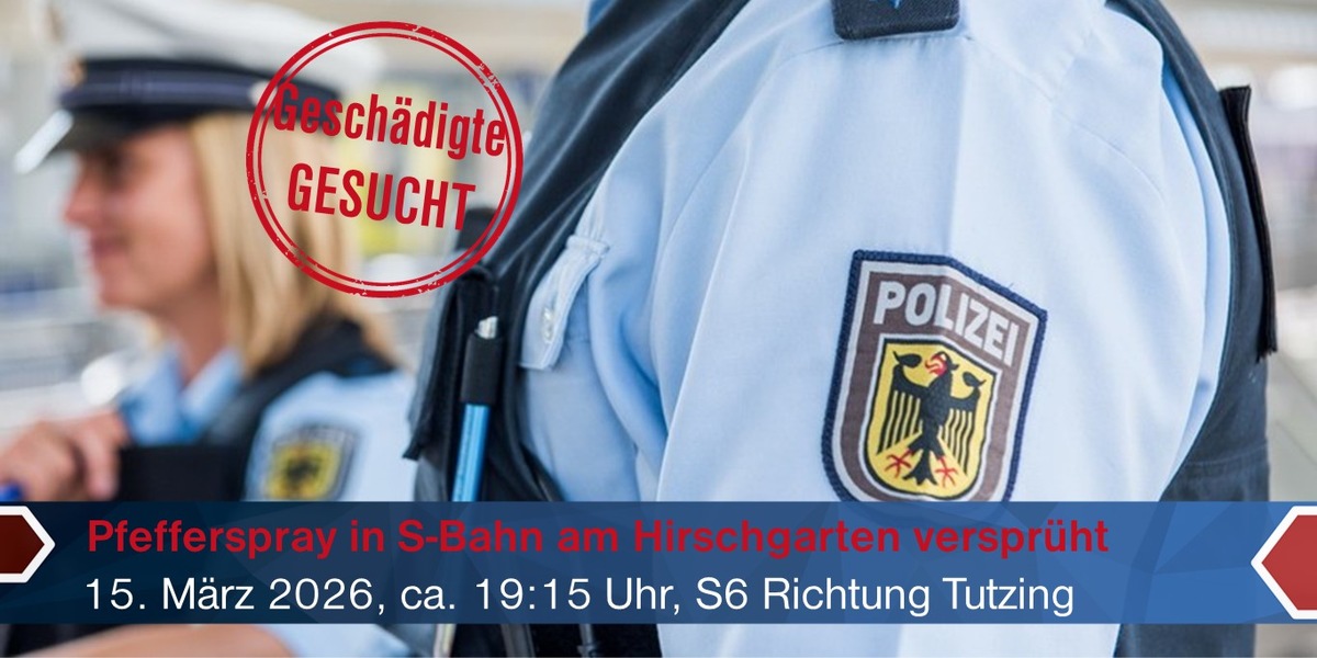Bundespolizeidirektion München: Pfefferspray in S-Bahn versprüht ...
